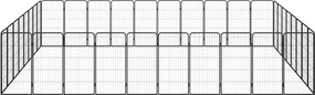 36panelová ohrádka pro psy černá 50 x 100 cm práškovaná ocel 3115965