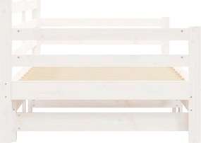 vidaXL Válenda s přistýlkou 90 x 190 cm masivní borové dřevo [836154] Barva: Přírodní