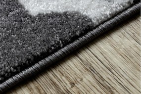 Kusový koberec SKETCH Danny šedý /bílý trellis