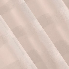 Eurofirany Růžová záclona na kroužcích Efile 140x250 cm