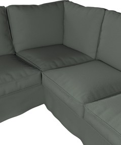 Potah na pohovku IKEA  Ektorp rohová barva zelená látka pletený vzor