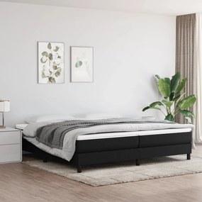 Box spring postel s matrací černá 200x200 cm textil 3144103