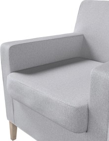 Potah na křeslo IKEA Karlstad barva šedá látka pletený vzor