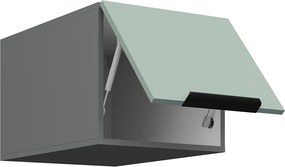 ARIA sa | horní skříňka 40 NAGU-36 1F výklopná | 40 cm | HLUBOKÁ | ANTI FINGERPRINT povrch | antracit/aquamarine