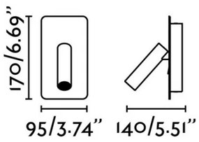 FARO 62128 - LED Nástěnné bodové svítidlo SUAU LED/3W/230V