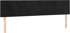 Box spring postel s matrací černá 120 x 190 cm samet 3270471