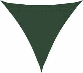 Stínící plachta 160 g/m² tmavě zelená 3,6 x 3,6 x 3,6 m HDPE 311473
