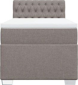 Box spring postel s matrací taupe 80x200 cm textil 3285726