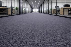 ITC, Metrážový koberec e-blitz 87, na míru, šíře 4m, fialová, ab (mřížka), chodba / předsíň