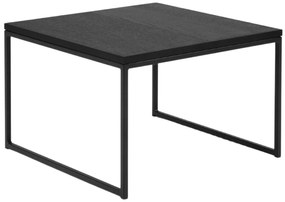 OnaDnes -20% Černý dubový konferenční stolek MICADONI VELD 50 x 50 cm
