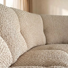Bielastické potahy MODULO béžové sedák L (40-59 cm x 131-180 cm)