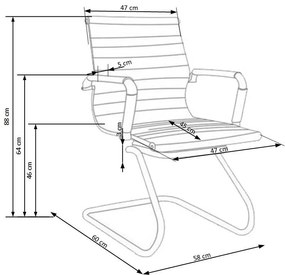 Kancelářská židle PRESTIGE SKID