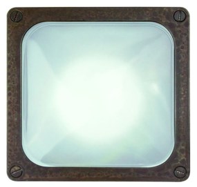 Il Fanale 247.70.OO Marina, exteriérové svítidlo z mosazi, 1x6W GX53, 14x14cm, IP64