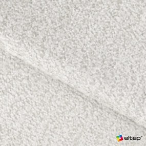 Krémová rozkládací/s úložným prostorem pohovka z textilie bouclé 244 cm Arcadova – ELTAP