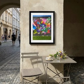Yudoe 06 | Letter O Rám: Černý, Velikost: 70 x 50 cm