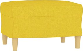 3dílná sedací souprava s poduškami světle žlutá textil 3201319