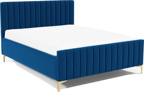 Eka Čalouněná postel SUTRA+ 120x200 cm Barva látky Trinity: Černá (Trinity 2316), Úložný prostor: S kovovým rámem úložného prostoru