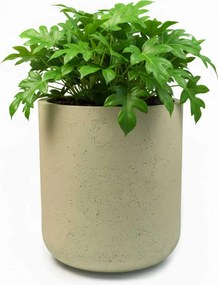 Kulatý květináč CHICO, sklolaminát, průměr 50 x výška 60  cm, krémový