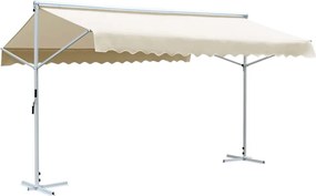 Volně stojící markýza 500 x 300 cm krémová 145883