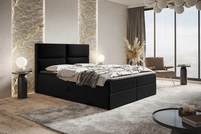 Velká manželská postel Clark 180x200 cm Barva: Černá - Jasmine 100
