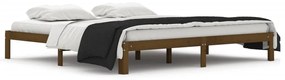 810388 vidaXL Rám postele medově hnědý masivní borovice 200 x 200 cm