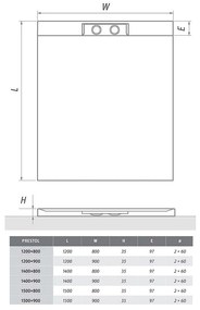 Roth Prestol 140 x 90 cm 8000303