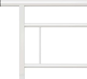Rám postele bílý kov 140 x 200 cm 324830