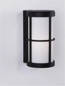 NV 9002851 Venkovní nástěnné svítidlo STONE černý hliník a akryl E27 1x12W 220-240V IP54 bez žárovky - NOVA LUCE