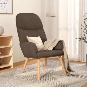 Relaxační křeslo taupe textil 340999