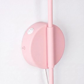 Sollux Lighting Nástěnné svítidlo NOX 1 růžové s vypínačem