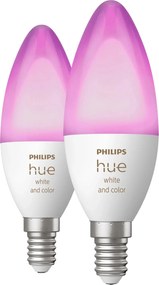 Philips Hue Smart žárovka White&Color Amb. E14 C39 5,3W 470lm 2000-6500K, 2ks