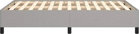 Rám postele bez matrací světle šedá 120x190 cm textil 3269631