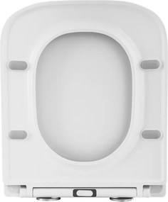Gamma Venice, toaletní WC sedátko 435x362mm z duroplastu s pomalým zavíráním, bílá, GMA-VENICE