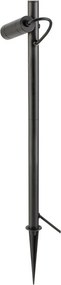 LA 1007868 HELIA SLIM Pole Single LED, venkovní stojací lampa, černá IP65 3000K - BIG WHITE (SLV)
