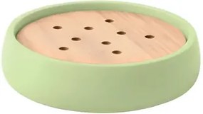 Spirella SVEN mýdlenka matná matcha / Polyresin / Dřevo