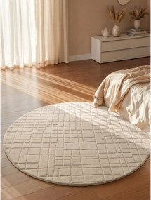 Béžový vlněný kulatý koberec ø 160 cm Kenso – Villeroy&amp;Boch