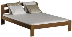 Dřevěná postel Sara 180x200 + rošt ZDARMA (Barva dřeva: Olše)