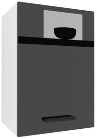 Kuchyňská skříňka Belini horní 40 cm černý lesk  INF SG40/1/WT/B/0/B1