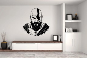 Lepy.cz Samolepka na zeď God of War - Kratos Velikost (šířka x výška): 50x53cm, Barevná varianta: Bílá