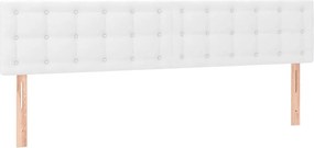 Box spring postel s matrací bílá 180x200 cm umělá kůže 3130794
