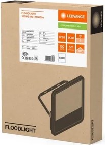 LED reflektor LEDVANCE FLOODLIGHT černý 100W/83W 15000lm/12500lm 4000K neutrální bílá IP66