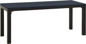 Zahradní lavice 110 cm ocel a WPC černá 317141