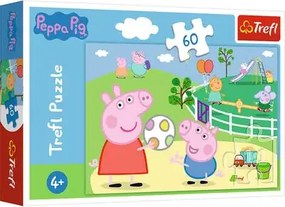 Trefl - Puzzle - Prasátko Peppa / 60 dílků / 33 x 22 cm / věk 4+