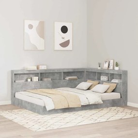 Úložné čelo postele Betonově šedá Kompozitní dřevo 3335496