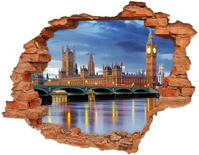 Wallmuralia Fototapeta díra na zeď 3D Temže Londýn 90x70 cm