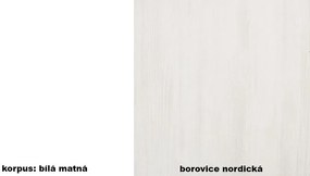 Royal - horní závěsná skříňka G80 - borovice nordická