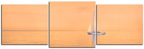 Obraz na plátně - Plachetnice na moři - panoráma  5248FD (90x30 cm)