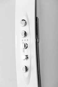 Polysan MOLA termostatický sprchový panel nástěnný 210x1300mm, bílá 80365