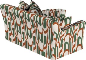 Potah na pohovku IKEA  Tomelilla 2-místná nerozkládací barva zelená látka pletený vzor, vzorované