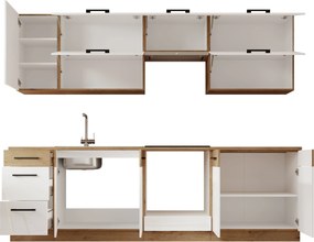 ADRK Furniture Kuchyňský nábytek VIKA 260 ADRK-KF-VIK-WSLO-260